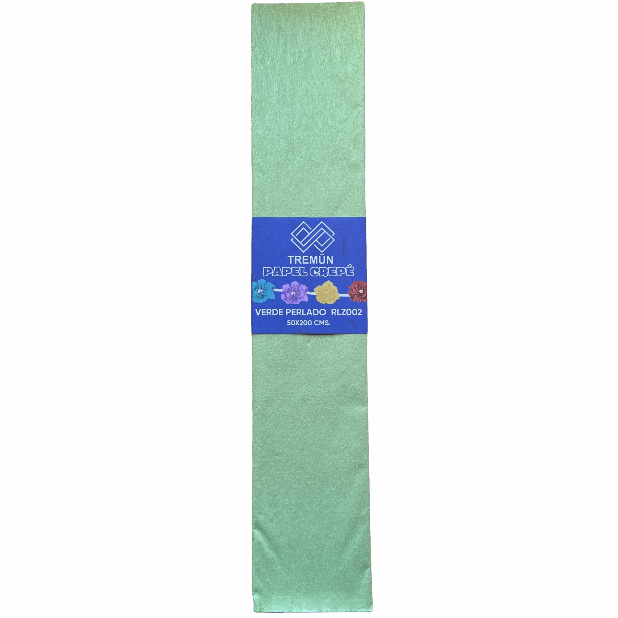 PAPEL CREPE PERLADO VERDE 002 – La Paloma